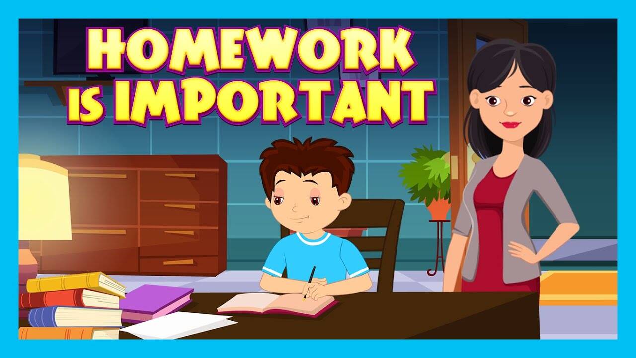 Watch Popular Kids English Nursery Story 'Homework Is Important ...