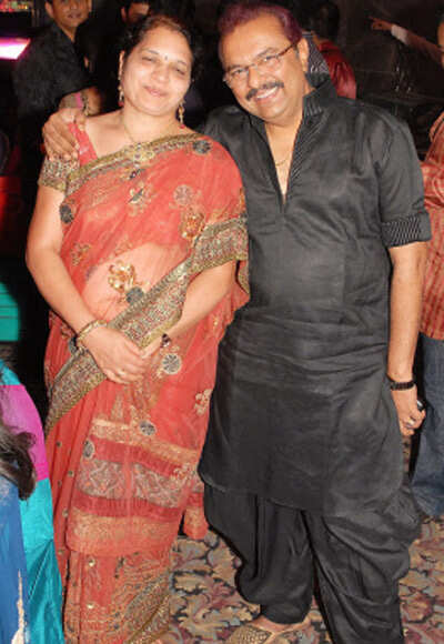 Santosh and Lalita Jain during Swatee's baby showering party at Hotel ...