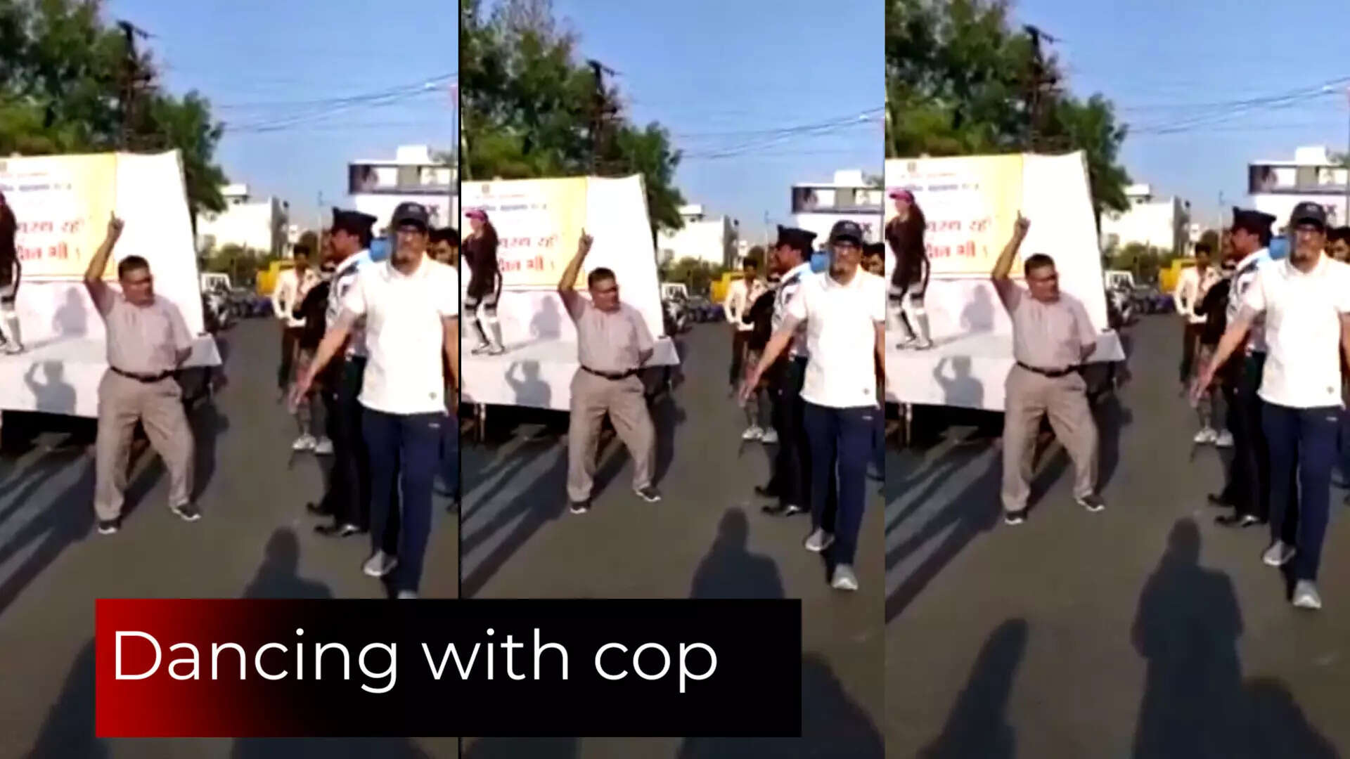 Viral Video Man And Traffic Cop Dancing To The Tune Of A Bollywood