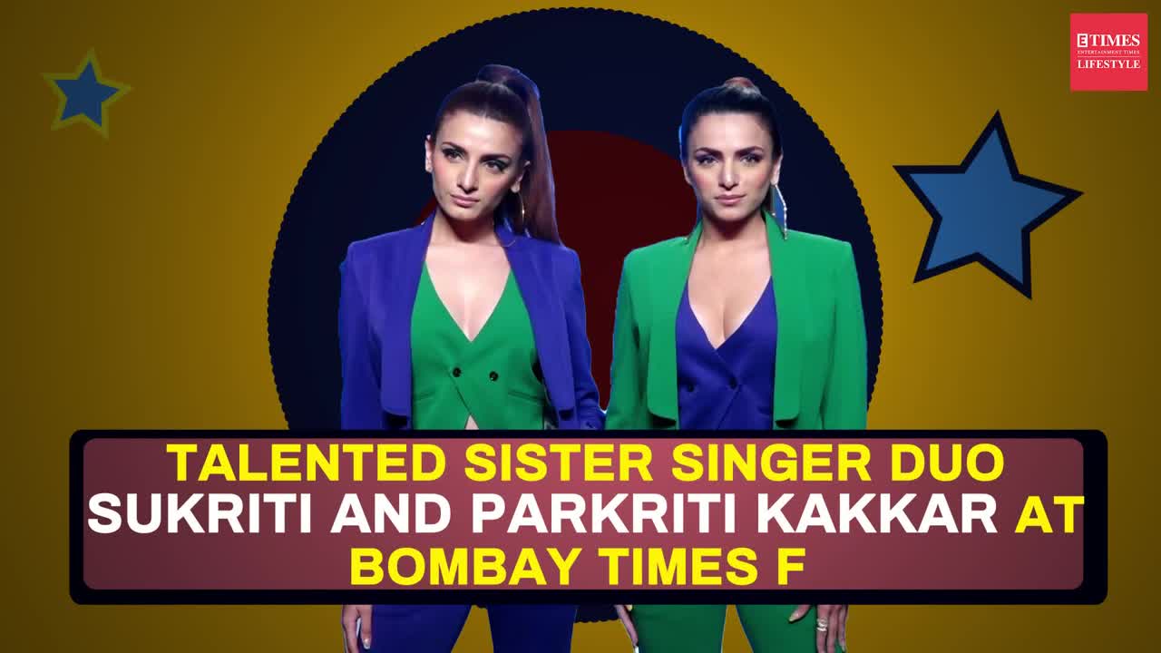 Talented Sister Singer Duo Sukriti and Parkriti Kakkar At Bombay Times ...