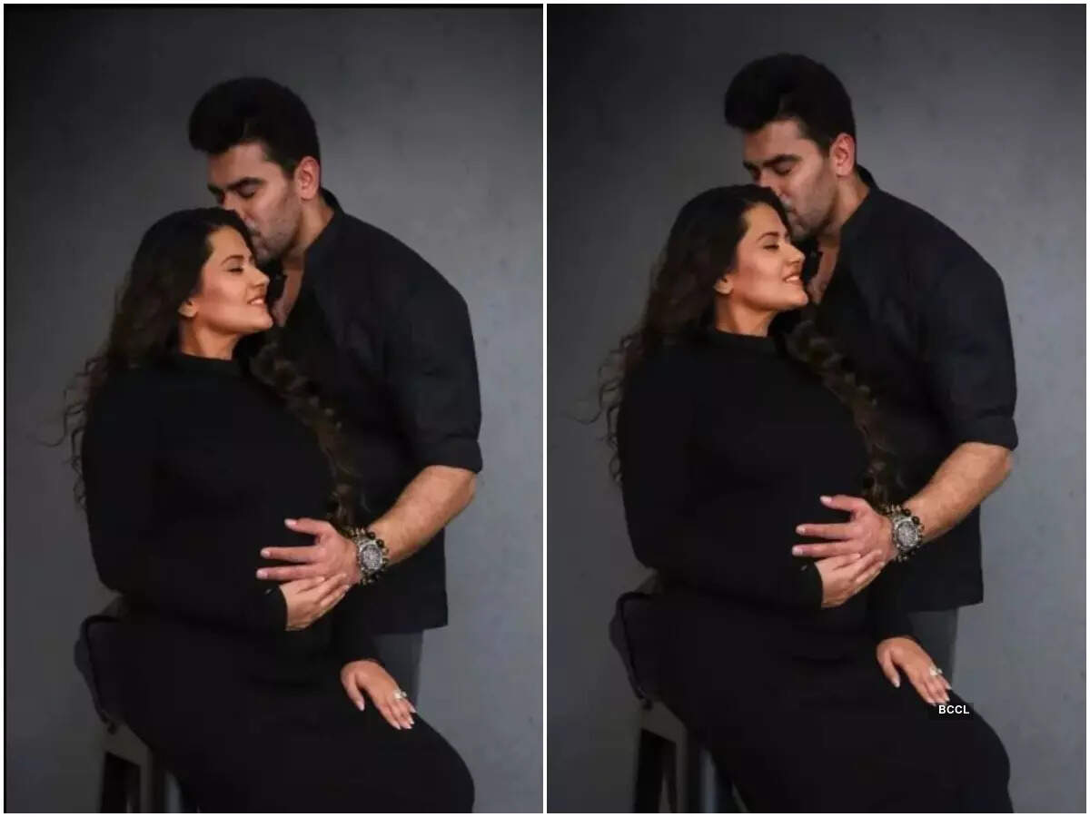 Exclusive - Kratika Sengar flaunts her baby bump in a lime green ...