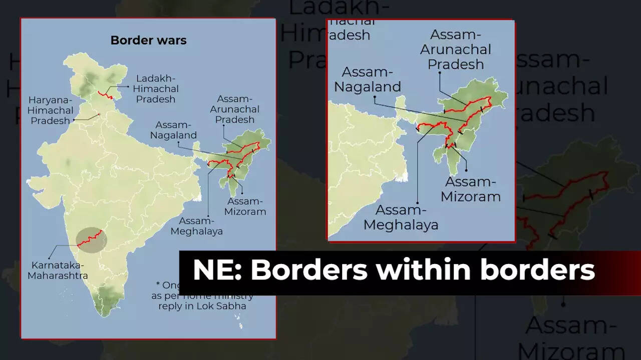 border dispute: Explained: Border disputes in the North East and how ...