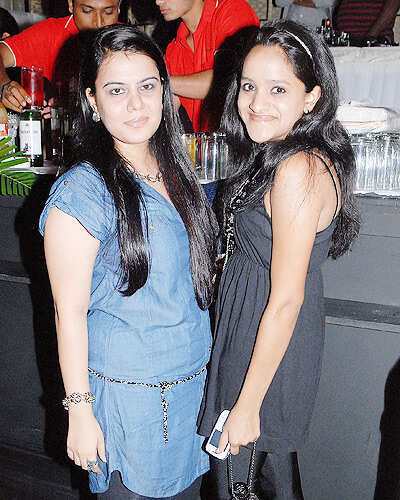 Mahima and Karieen Bawa during Nainpreet Arora's birthday party at ...