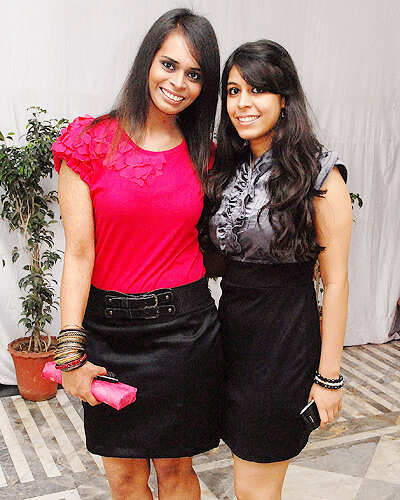 Mahima and Karieen Bawa during Nainpreet Arora's birthday party at ...