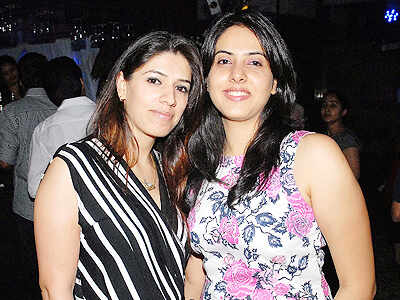 Mahima and Karieen Bawa during Nainpreet Arora's birthday party at ...