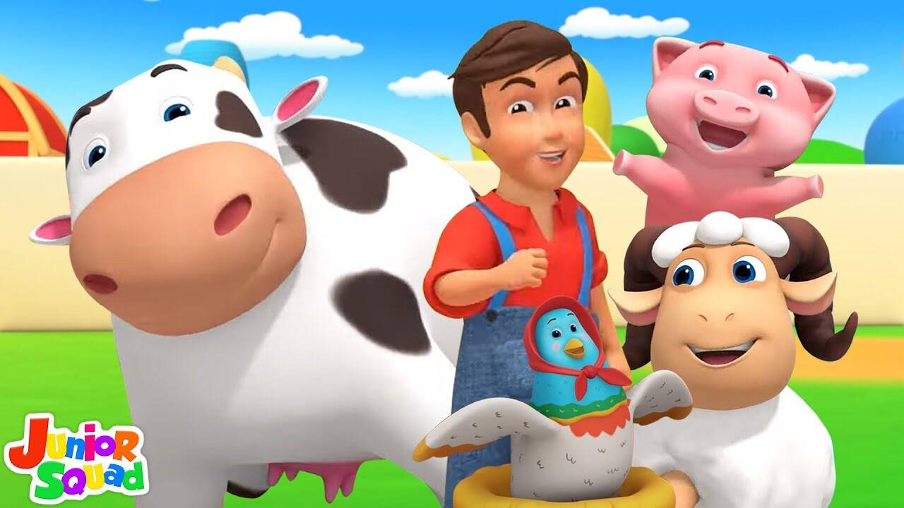 English Kids Poem: Nursery Song in English 'Old Macdonald Had A Farm'