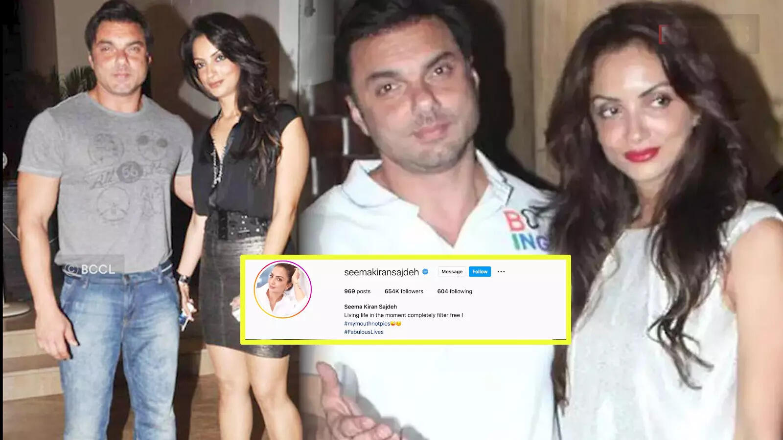 After divorce from Sohail Khan, Seema Khan is now Seema Kiran Sajdeh on Instagram