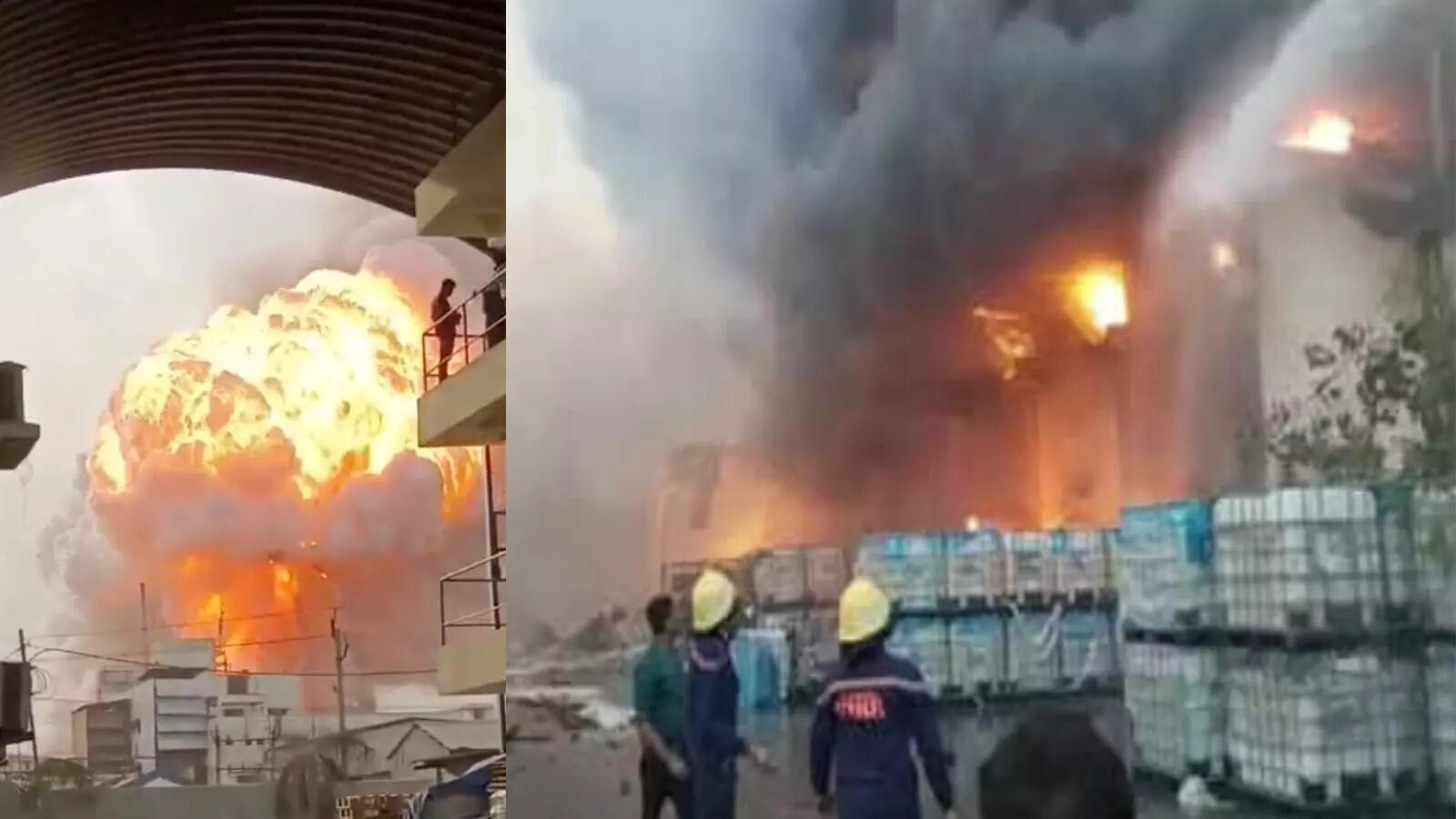 Gujarat: Major fire breaks out at Deepak Nitrite GIDC plant in Vadodara