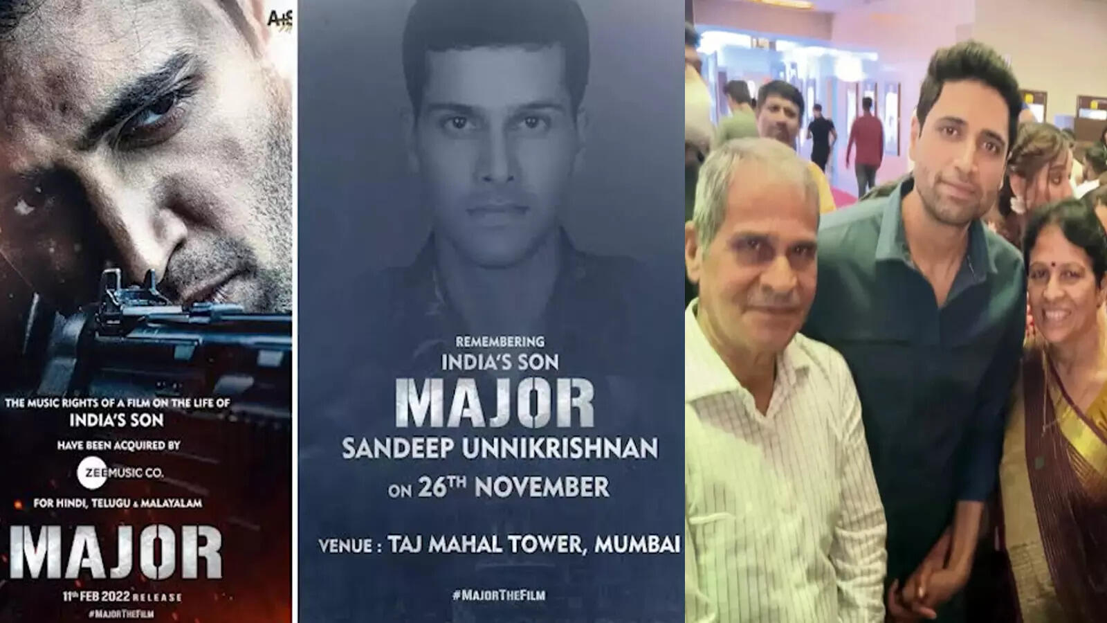 Major Sandeep Unnikrishnan's father applauds 'Major' team after ...