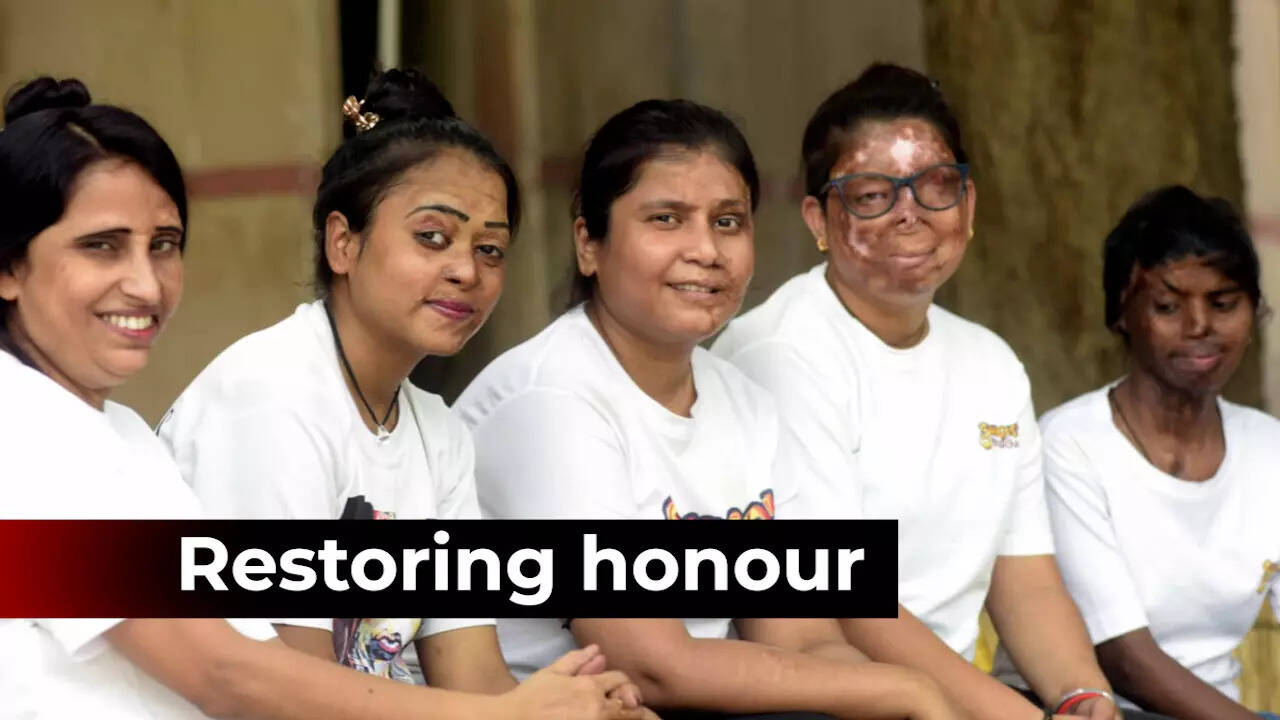 Acid attack survivors wear their scars with pride