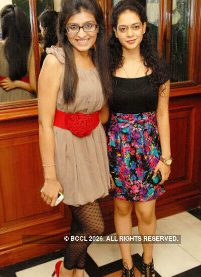Urvashi Jain and Radhika Sheth during Yug Tuli's birthday bash at R & B ...
