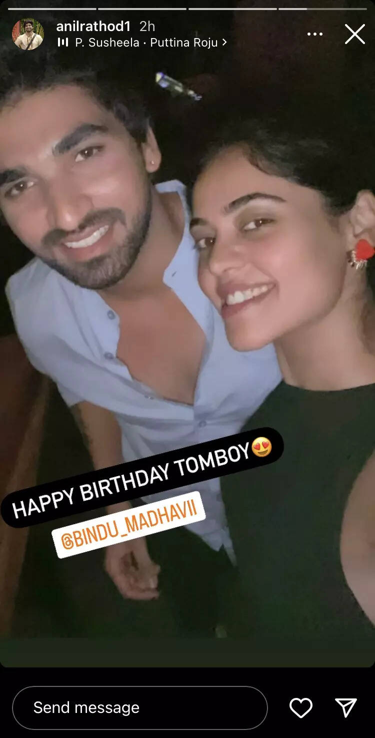 BB Non-Stop winner Bindu Madhavi celebrates birthday with BFFs Shiva ...