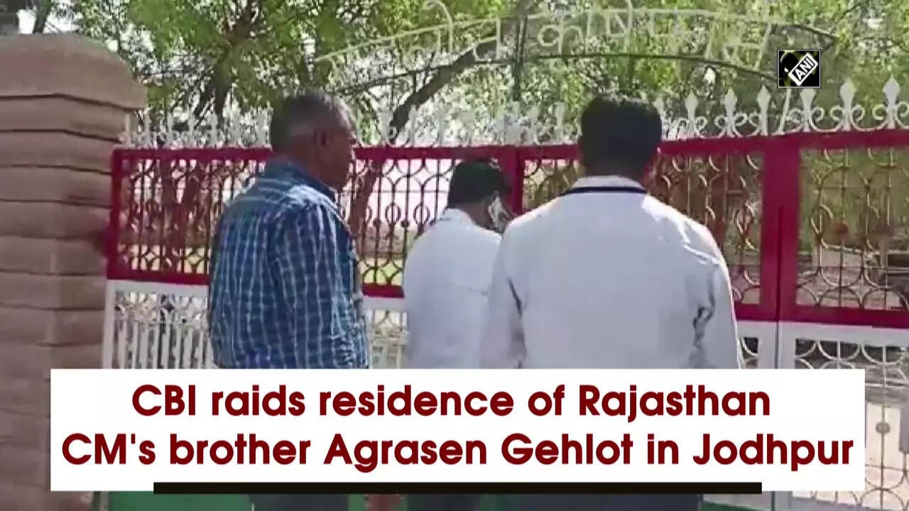 gehlot: CBI raids residence of Rajasthan CM's brother Agrasen Gehlot in Jodhpur
