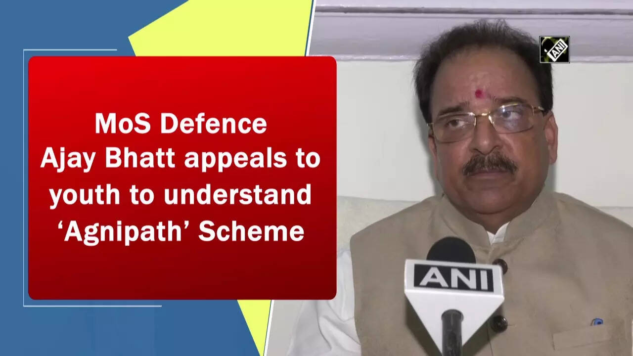 MoS Defence Ajay Bhatt appeals to youth to understand ‘Agnipath’ Scheme