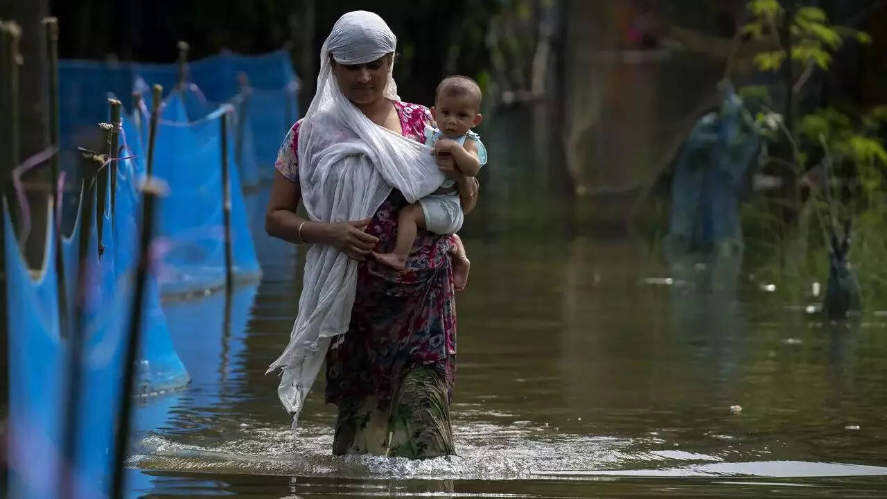 Assam Flood Situation Worsens In Karimganj More Than 1 34 Lakh