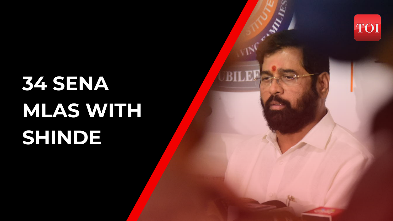 Maharashtra political crisis: 34 Shiv Sena MLAs with Eknath Shinde ...