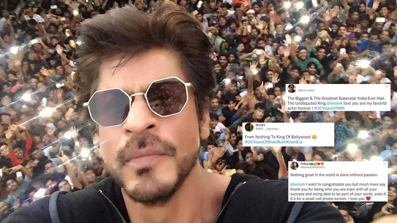 30 years of Shah Rukh Khan: Fans celebrate King Khan's journey, call ...
