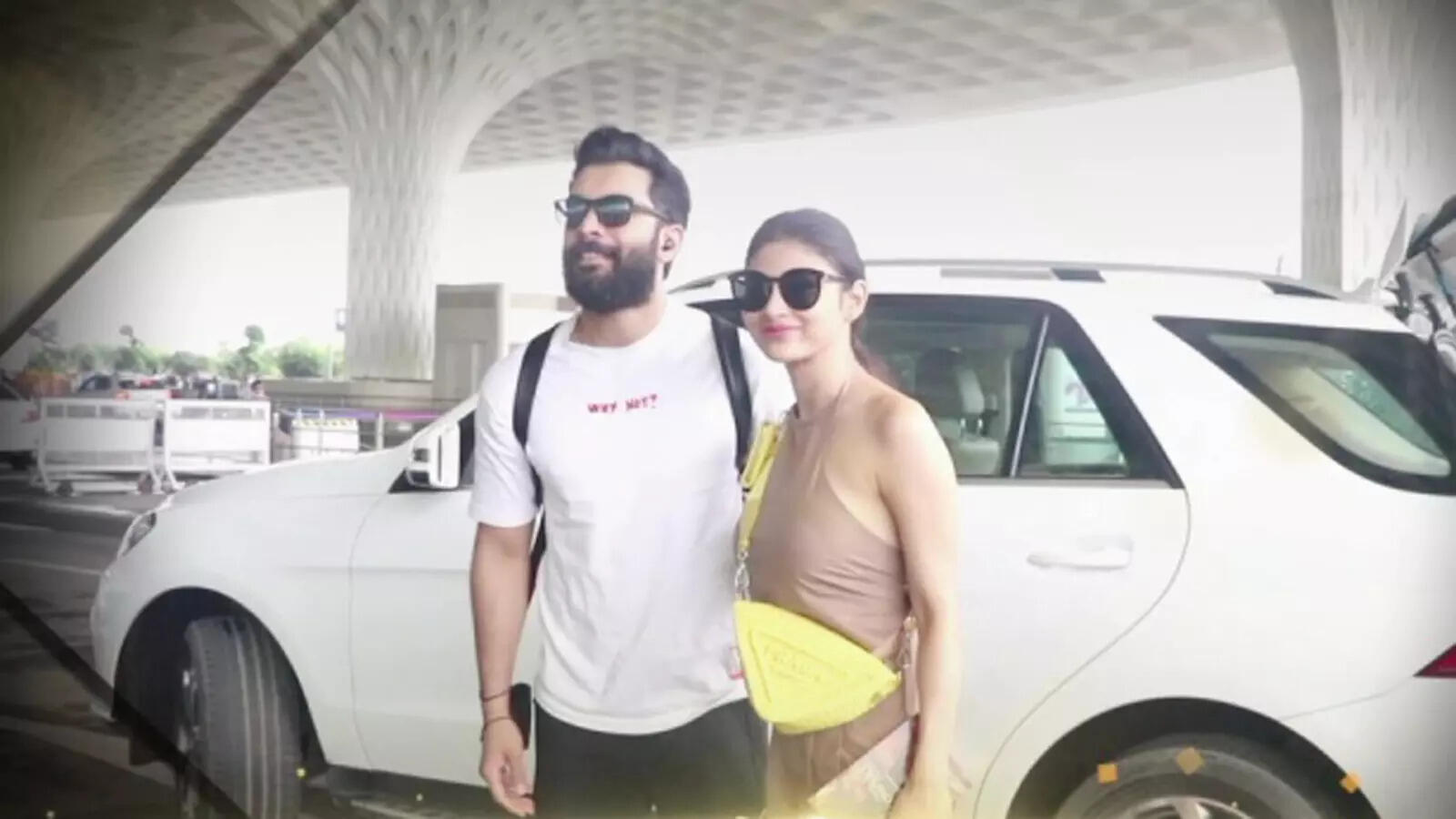 Spotted! Mouni Roy looks gorgeous in co-ord set, hubby Suraj Nambiar ...