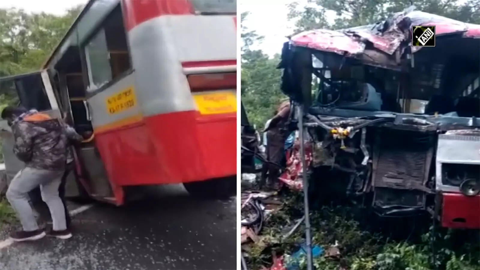 Karnataka: Over 50 passengers injured after two buses collide at ...