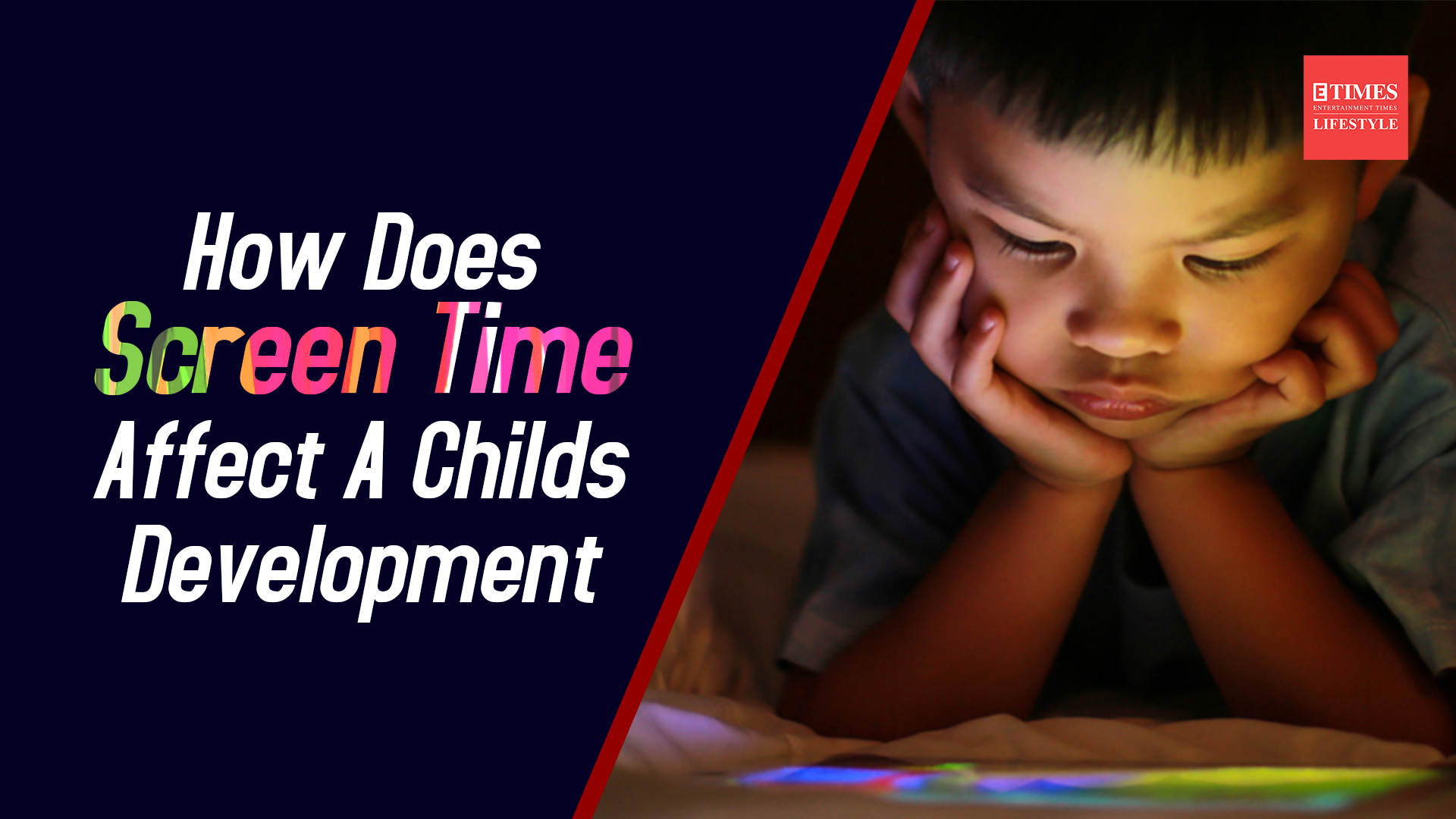 How does screen time affect a child's development
