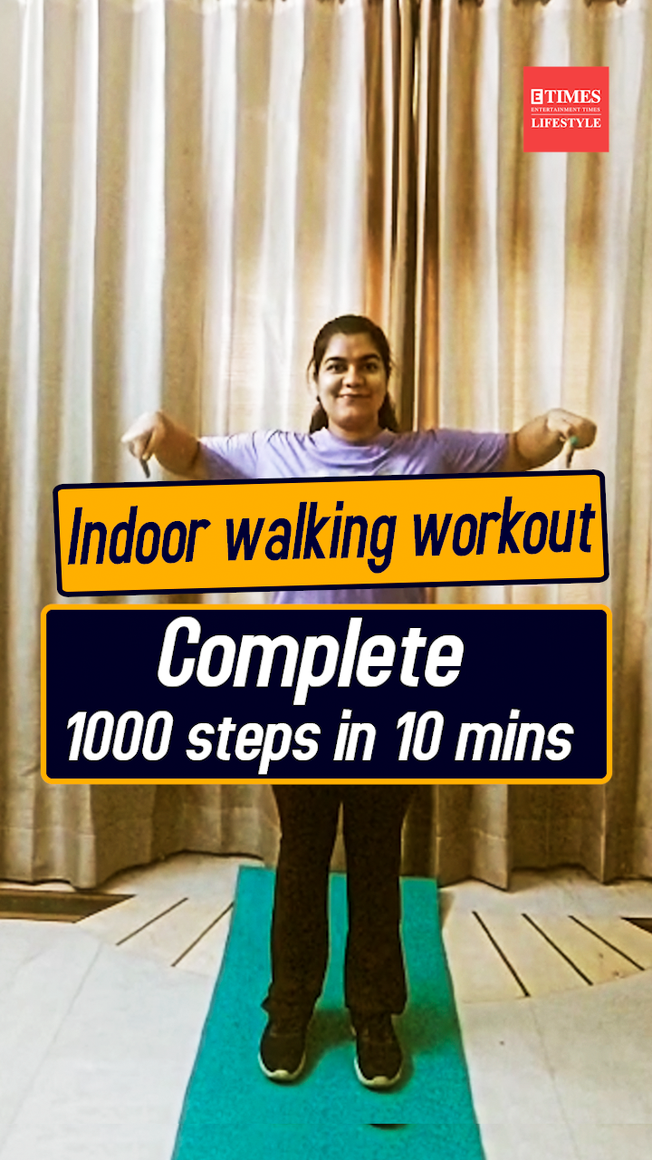 Indoor walking workout: Complete 1000 steps in 10 mins