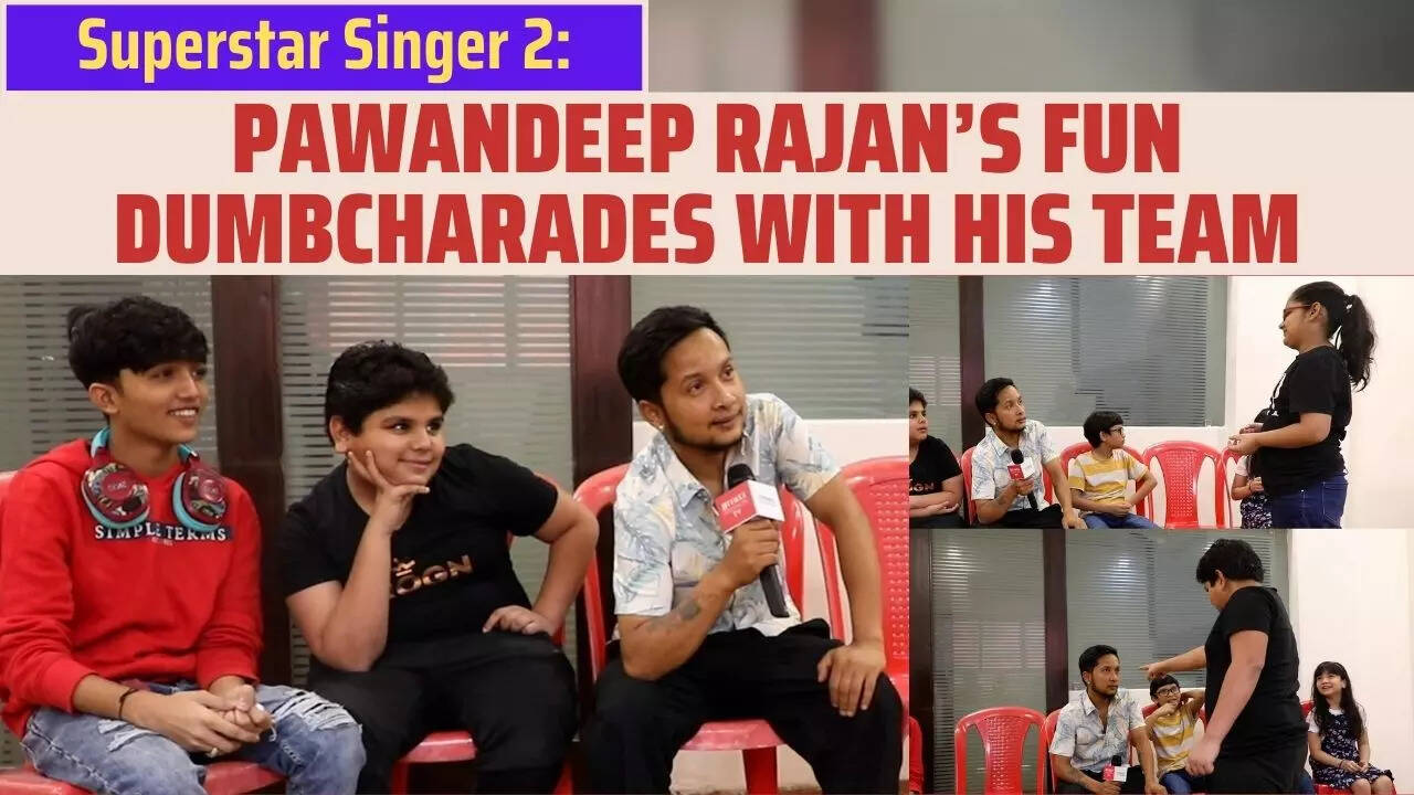 Superstar Singer 2 captain Pawandeep Rajan plays dumbcharades with his team