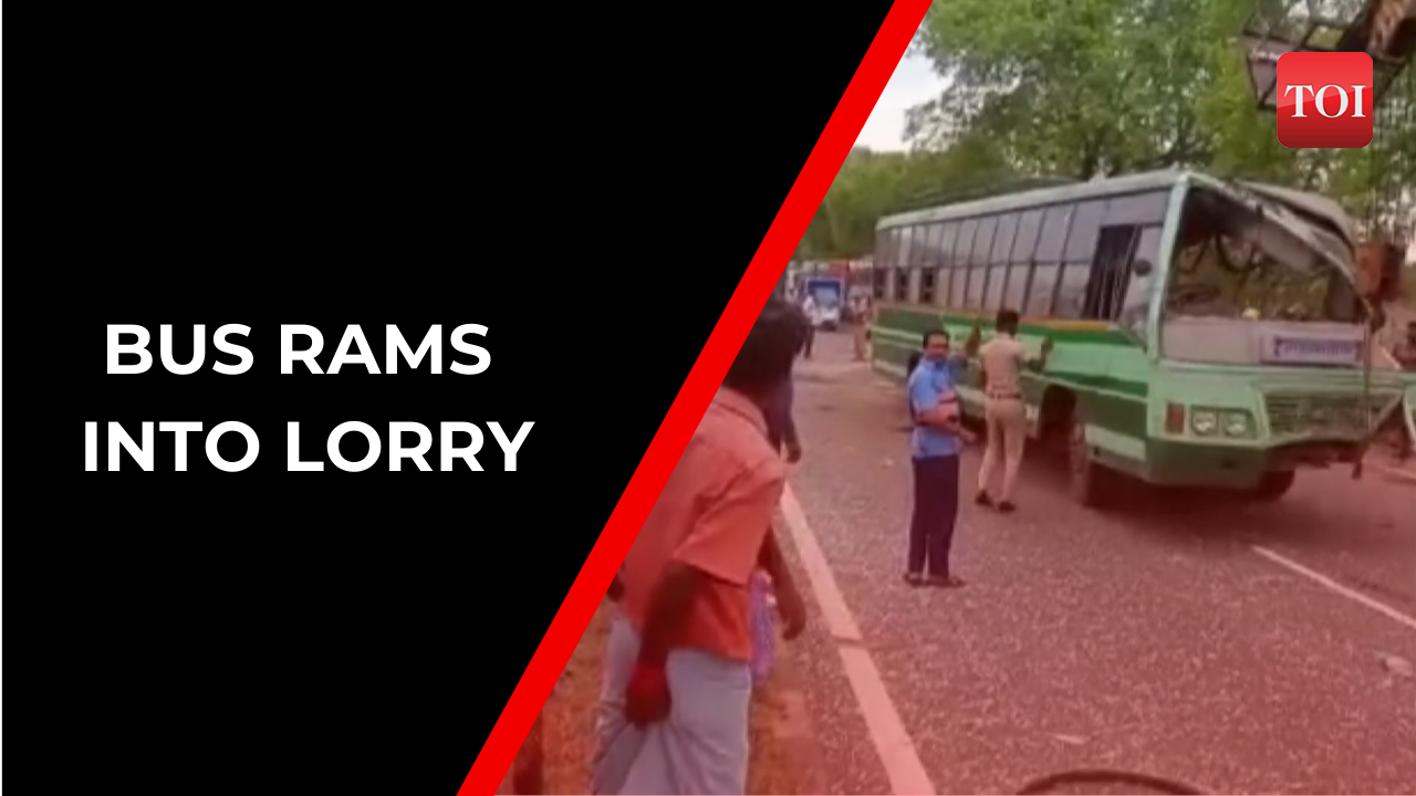 Six dead as bus rams into lorry in Tamil Nadu