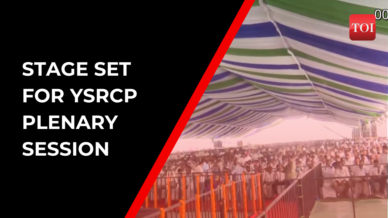 Day two YSRCP Plenary Session stage set in Andhra Pradesh