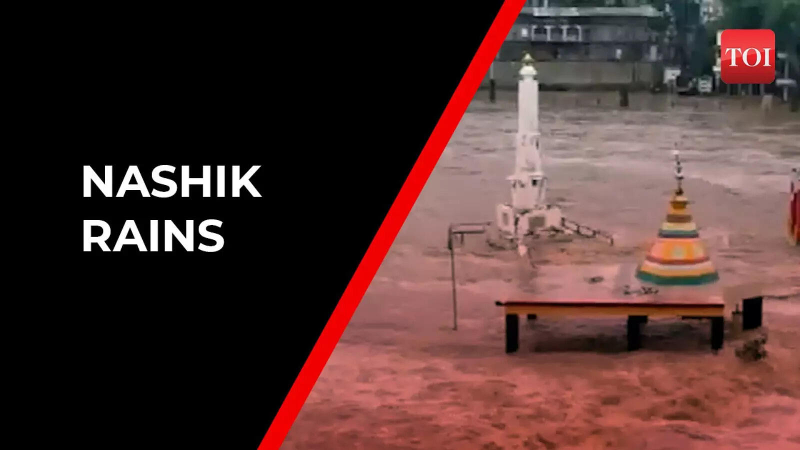 Maharashtra: Temples in Nashik submerge as river Godavari overflows due ...