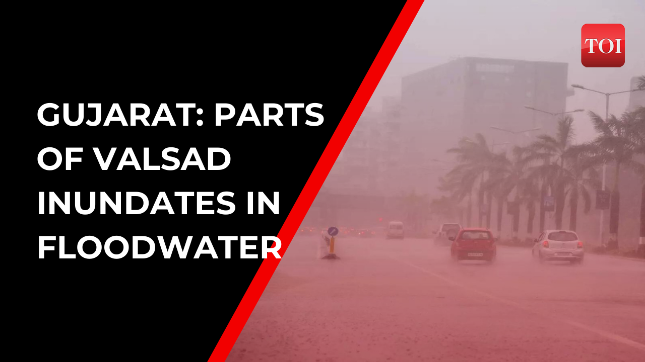 Gujarat: Several parts of Valsad inundates in floodwater amid heavy rain