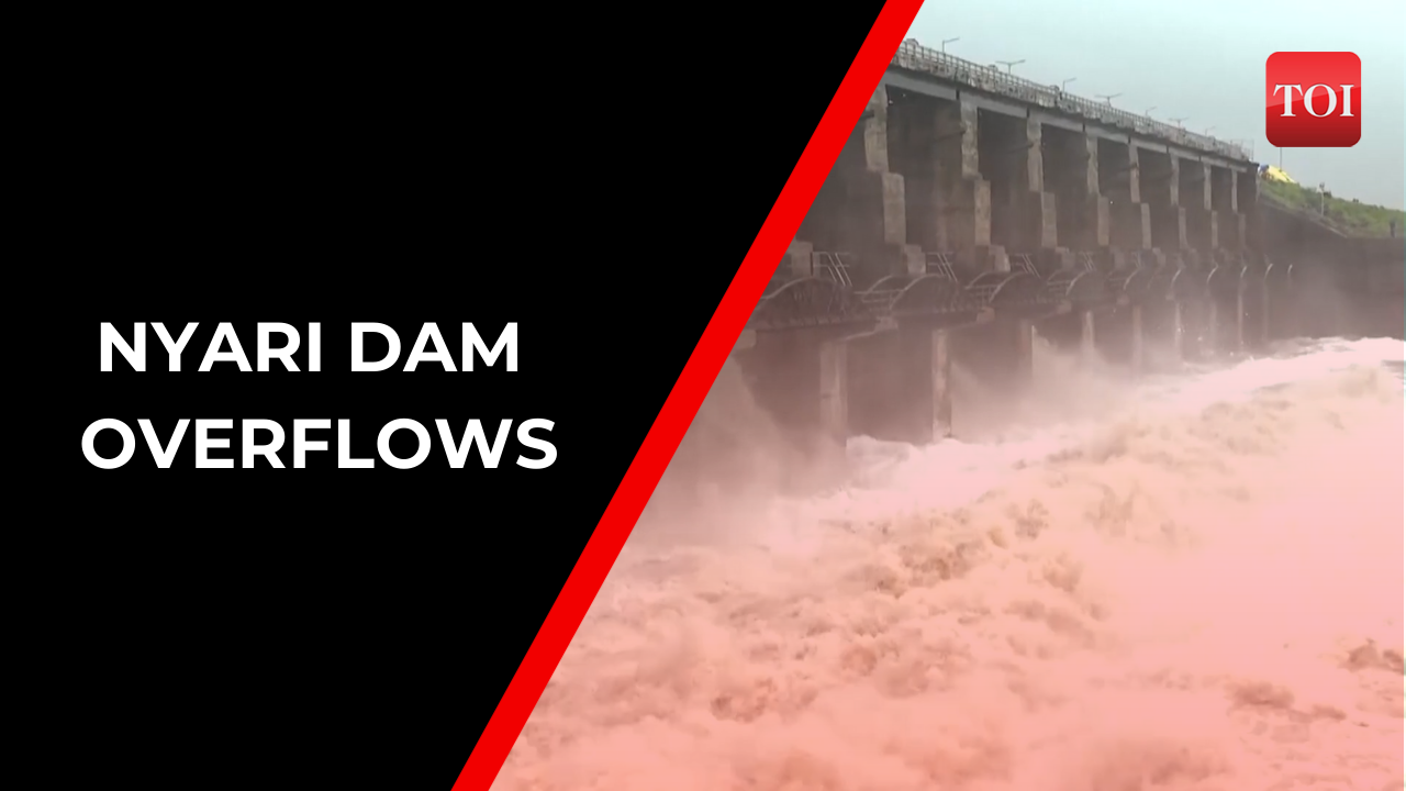 Amid constant downpour, Nyari dam overflows