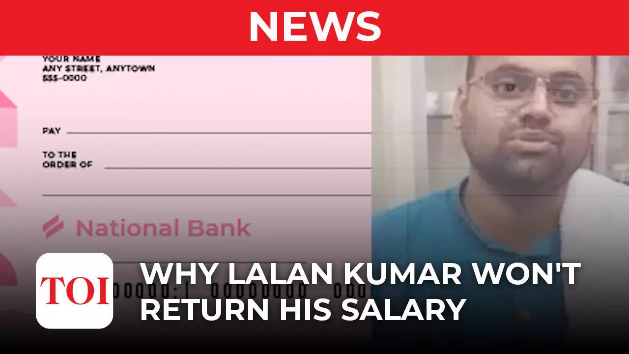 Bihar professor, Lalan Kumar, who wanted to return 33-month salary ...