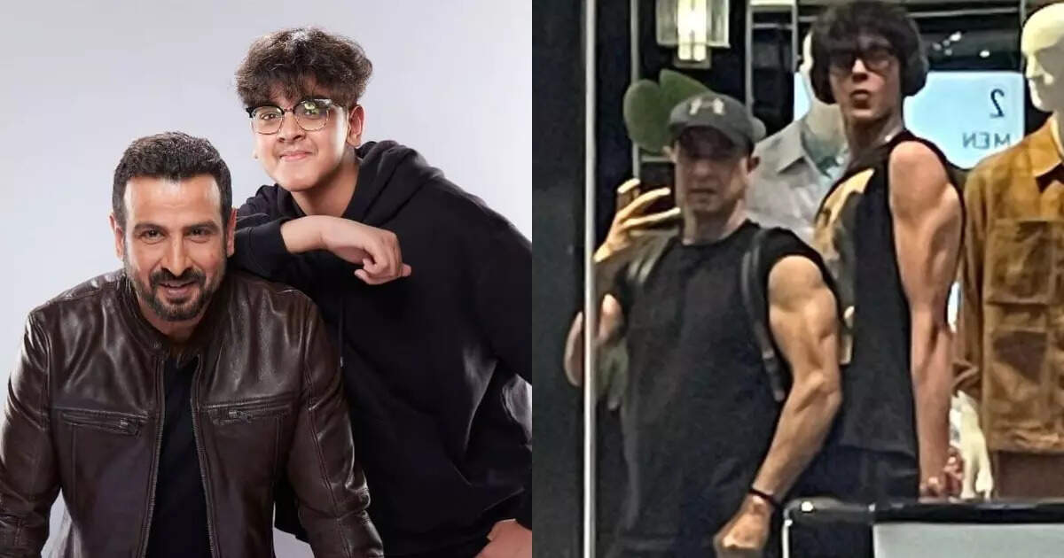 Ronit Roy’s son Agasthya looks unrecognisable in this pic as he flexes ...