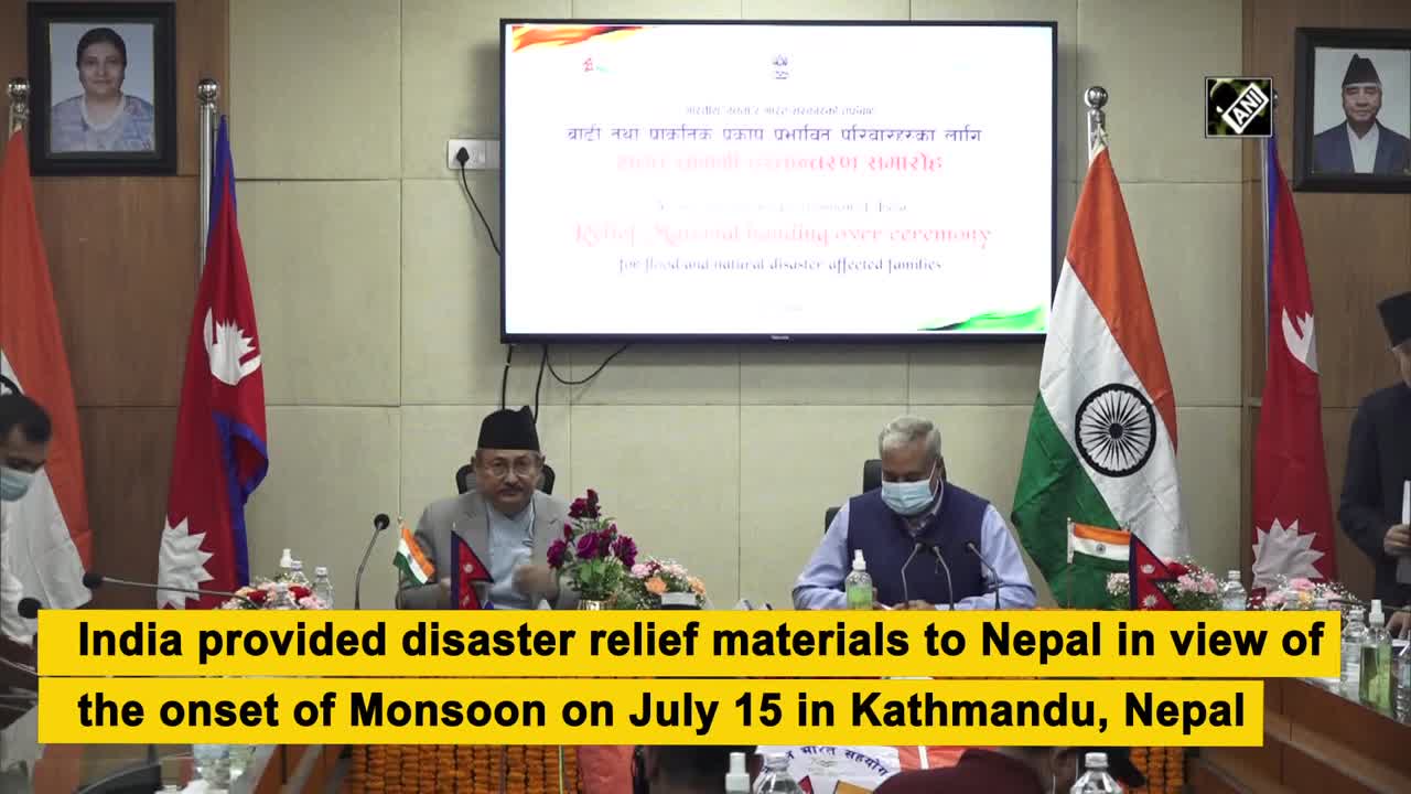India provides disaster relief materials to flood-affected families in ...