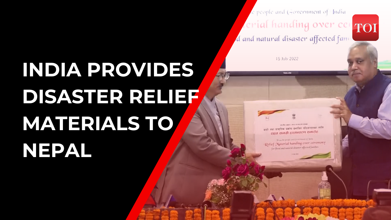 India sends Disaster relief materials to Nepal
