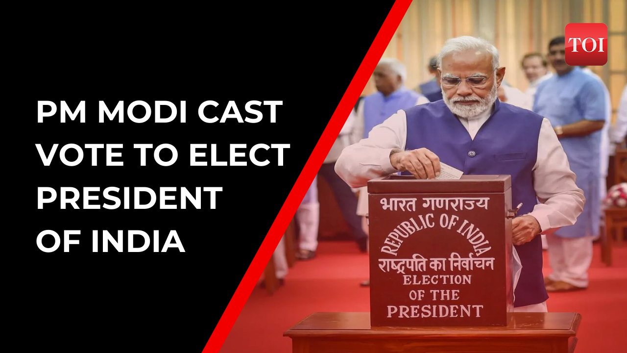 PM Modi casts vote to elect new President of India