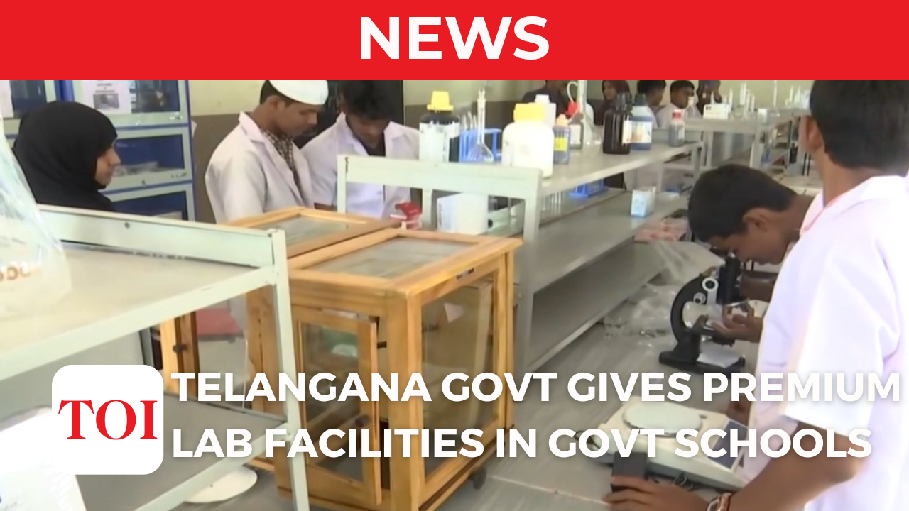 Telangana govt provides top-class lab facilities in govt schools