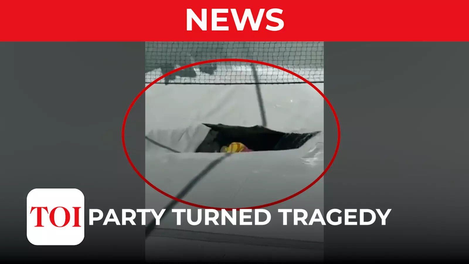 swimming pool: Watch: Deadly swimming pool sinkhole swallows up man in ...