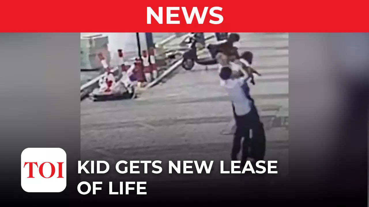 Viral video: Man saves life of child falling from high-rise building
