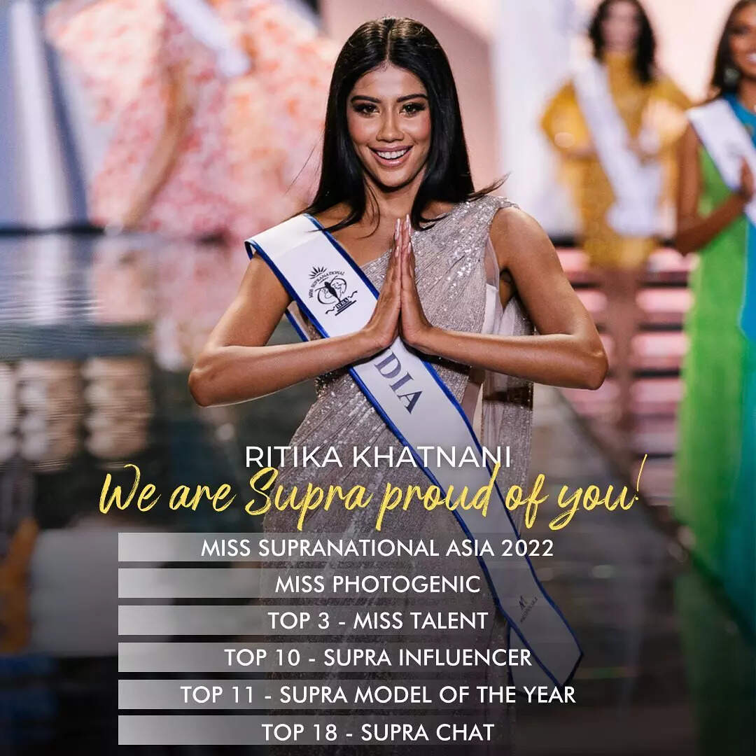 Ritika Khatnani returns to India after her triumphant glory at Miss Supranational 2022