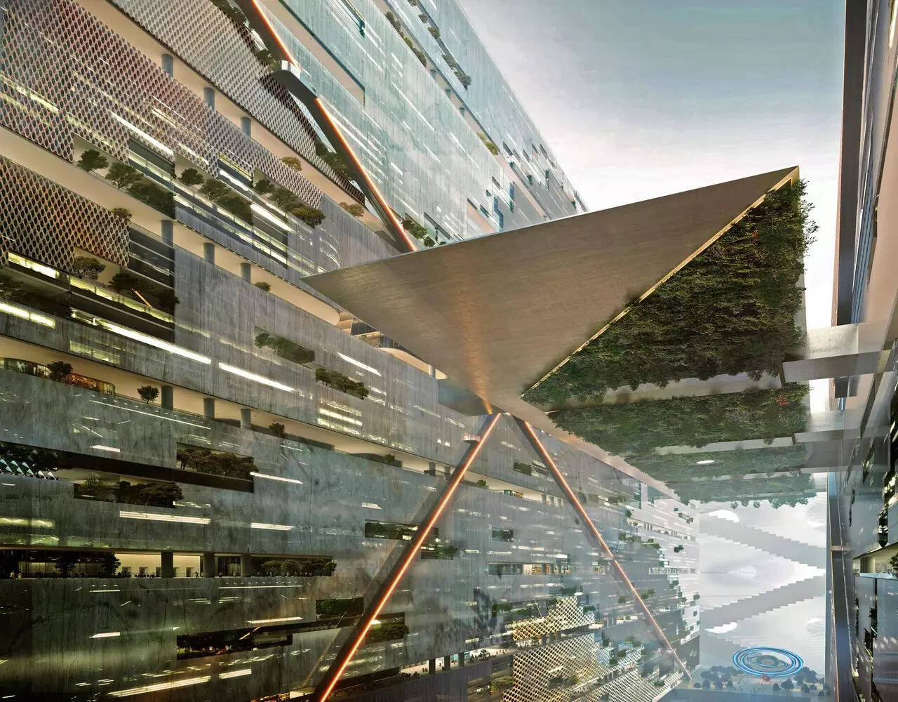 Eye-popping: Saudi prince unveils mirrored skyscraper eco-city - Times ...