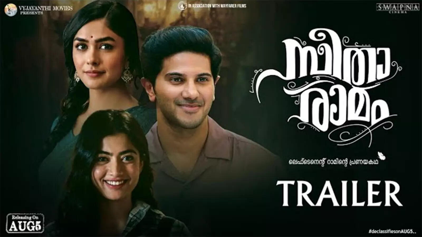 Sita Ramam - Official Malayalam Trailer