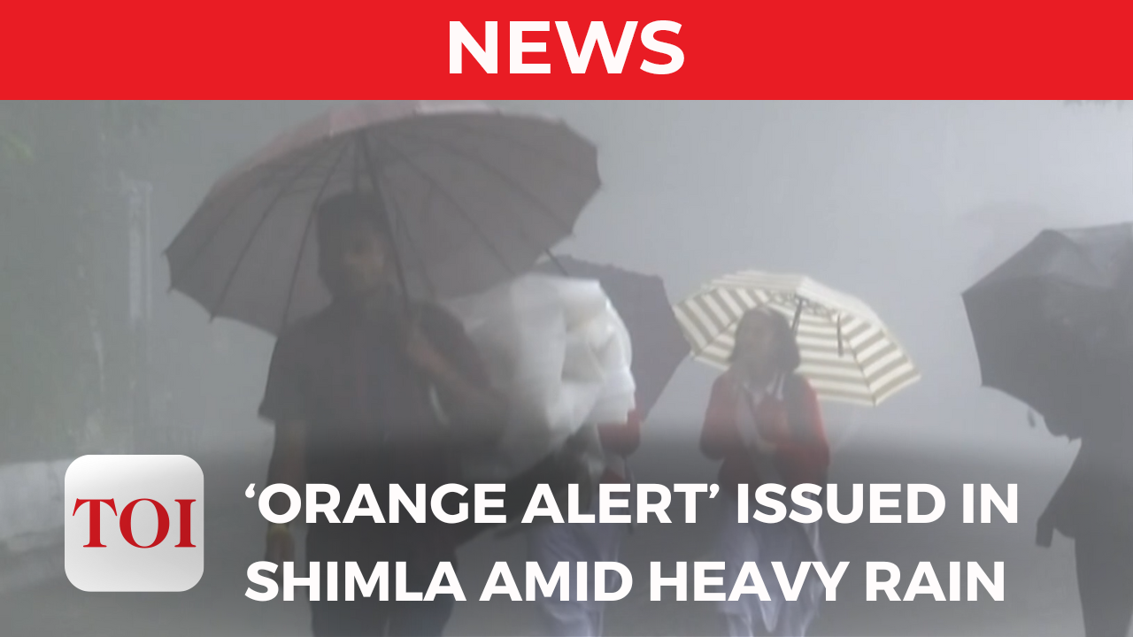 ‘Orange alert’ issued in Shimla amid heavy rain