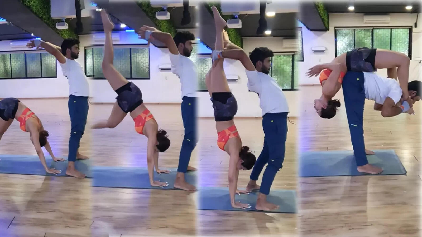 48-year-old Malaika Arora flaunts her immense flexibility as she ...
