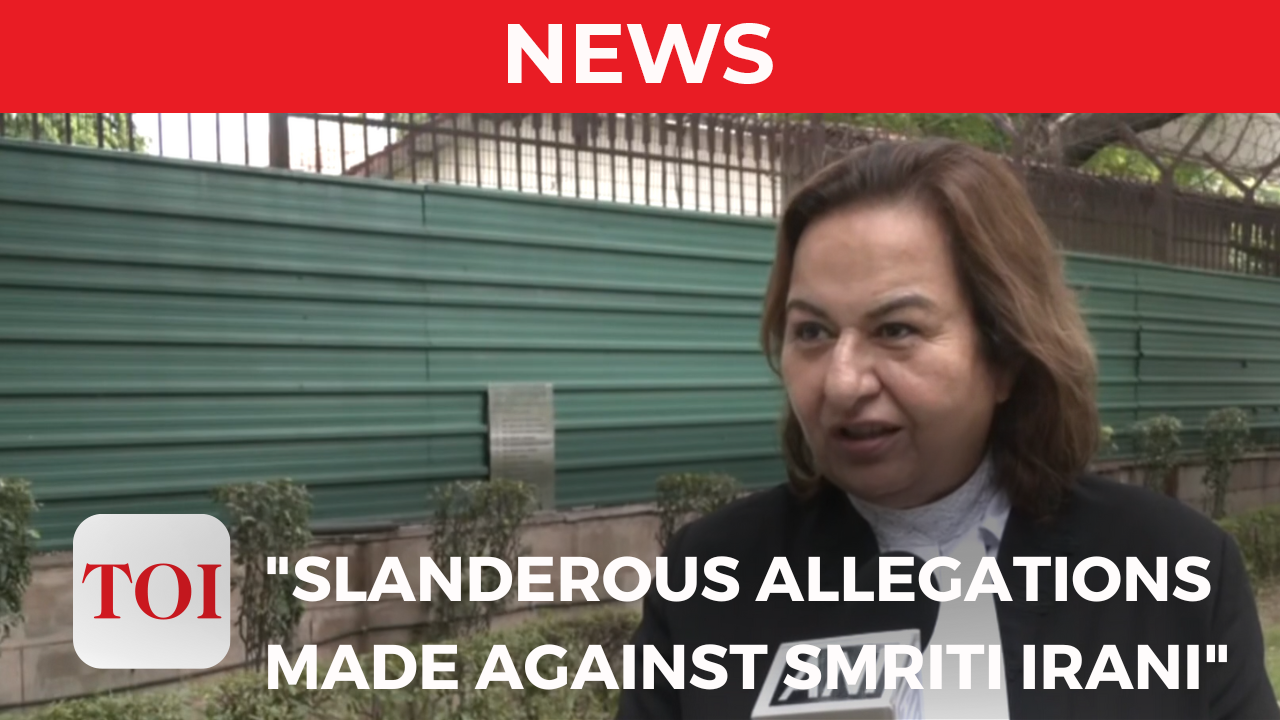 Slanderous allegations made against Smriti Irani, her family over goa bar advocate Pinky Anand