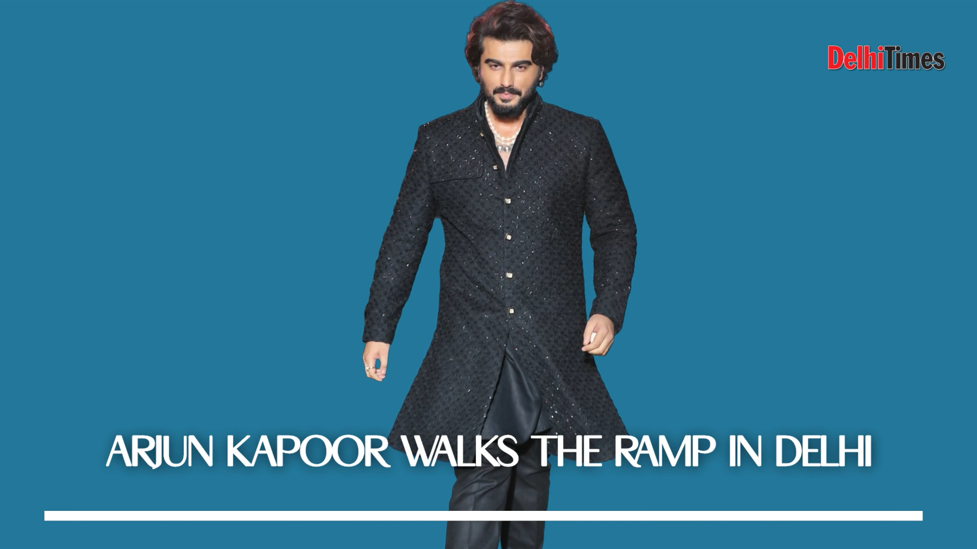 arjun kapoor: Arjun Kapoor walks the ramp in Delhi