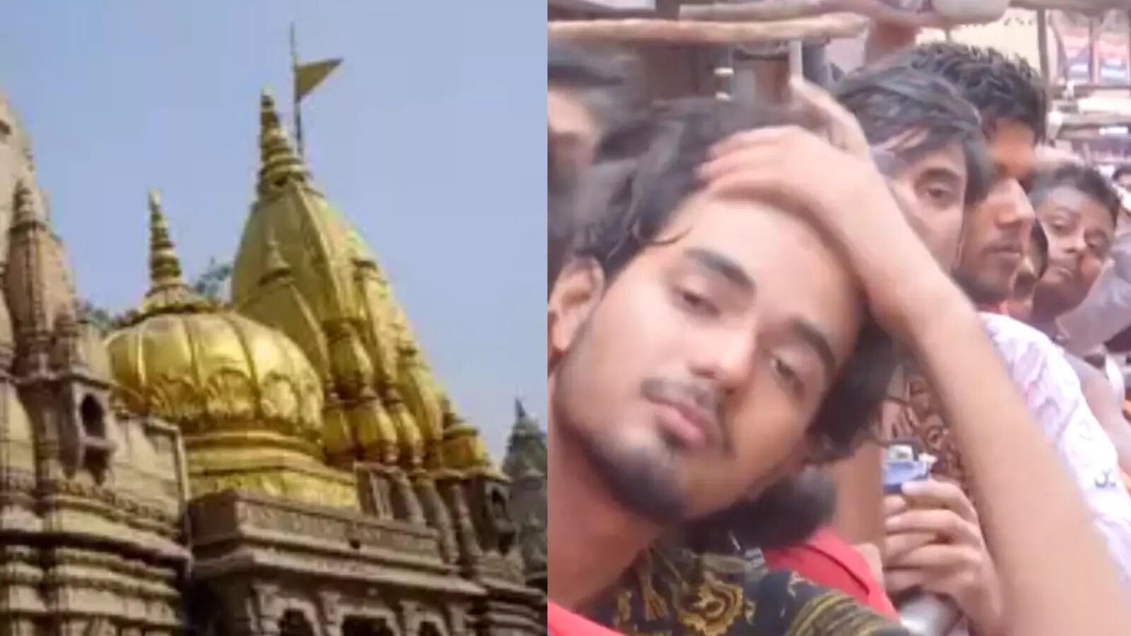 UP: Devotees queue up outside Kashi Vishwanath Temple on 3rd Monday of Sawan