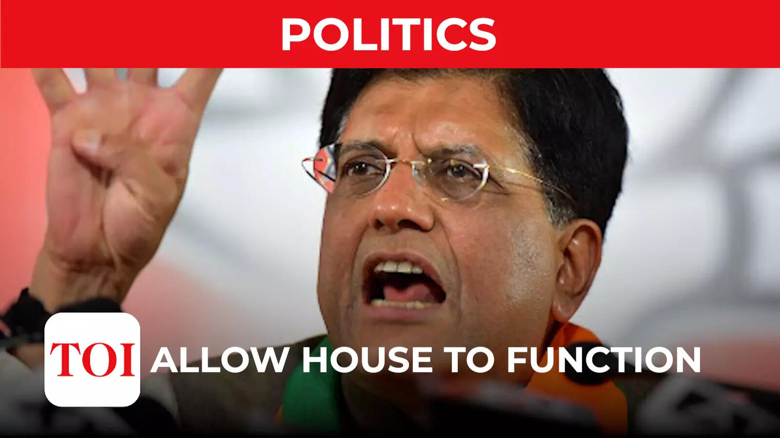 piyush goyal: Opposition running away from price rise discussion ... piyush goyal: Opposition running away from price rise discussion ...