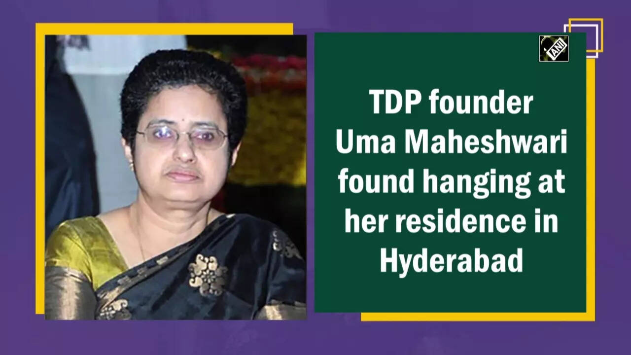 uma maheshwari: TDP founder Uma Maheshwari found hanging at her ...