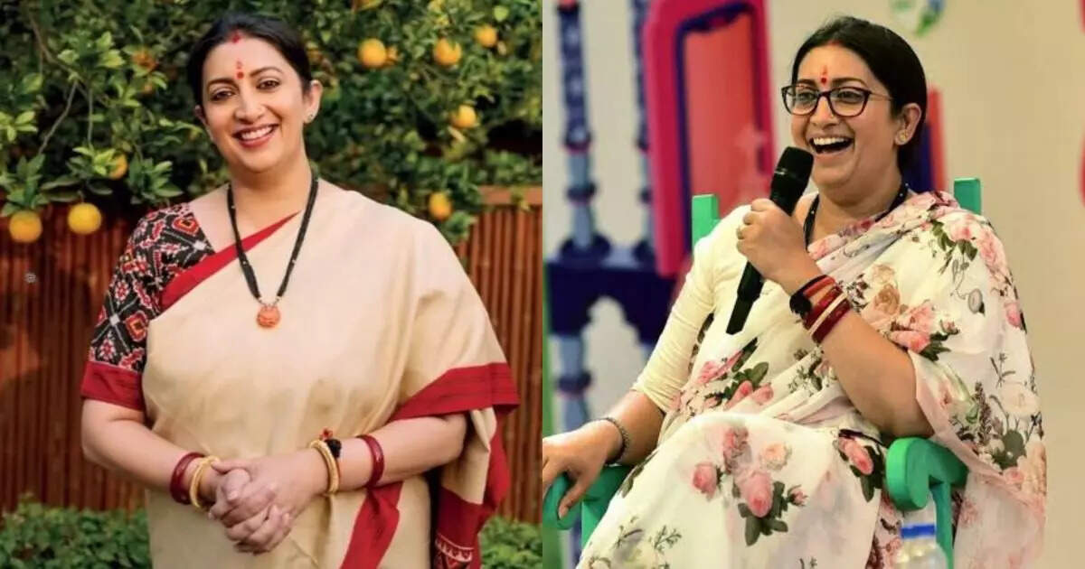 Smriti Irani is all grace and beauty in these gorgeous sarees; here's ...